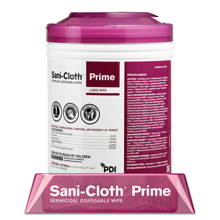 Sani-Cloth® Prime Germicidal Disposable Wipes: Product Overview | PDI ...