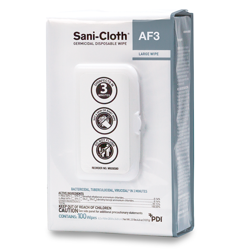 Sani-Cloth® AF3 Germicidal Disposable Wipe - PDI Healthcare
