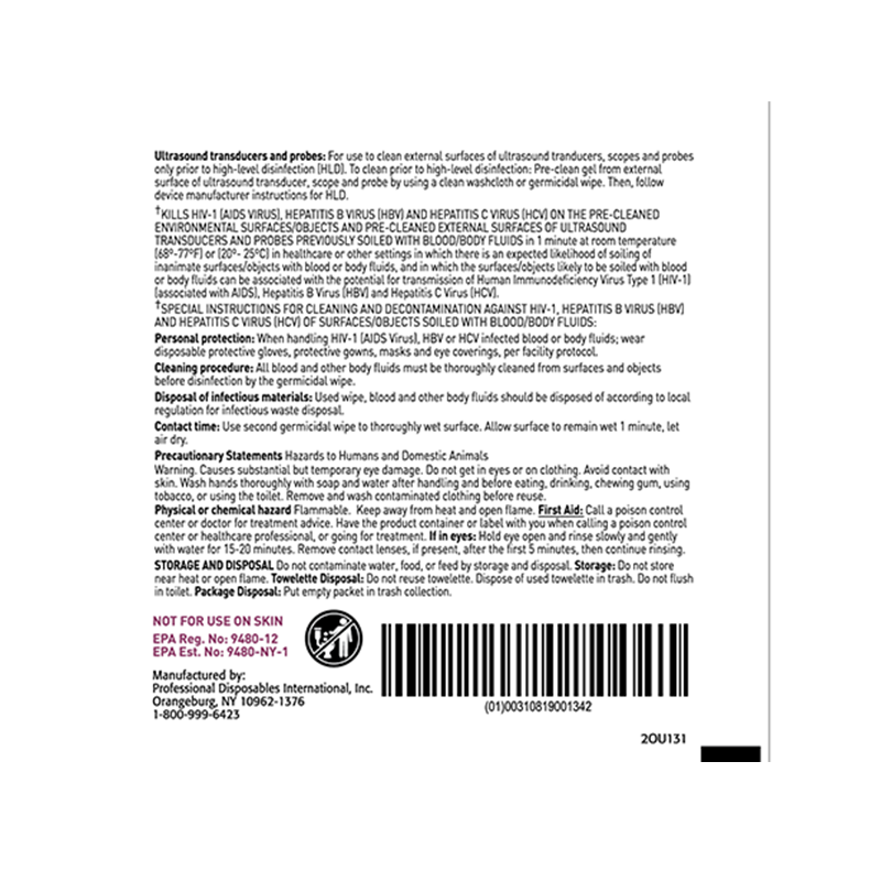 Sani-Cloth® Prime Germicidal Disposable Wipe - PDI Healthcare