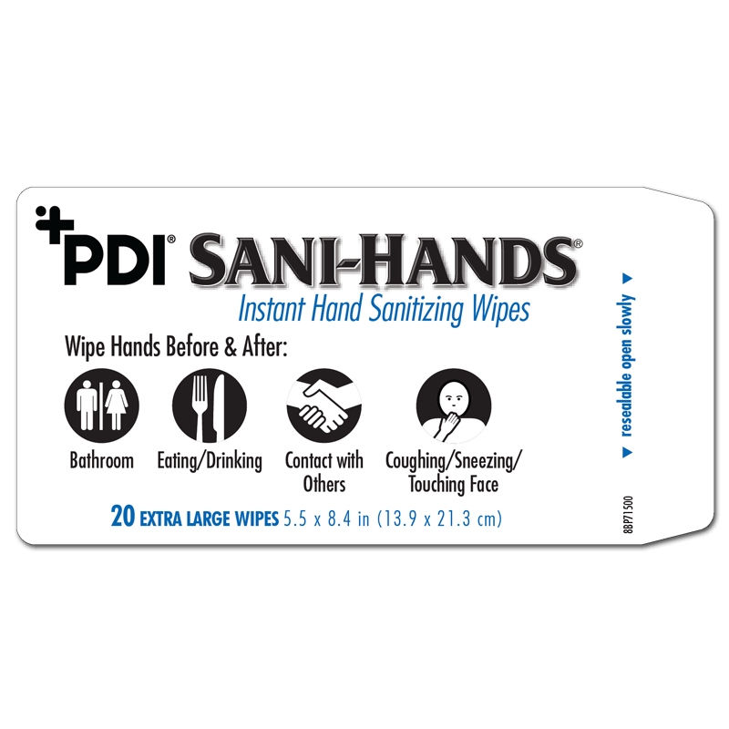 Sani-Hands® Instant Hand Sanitizing Wipes - PDI Healthcare