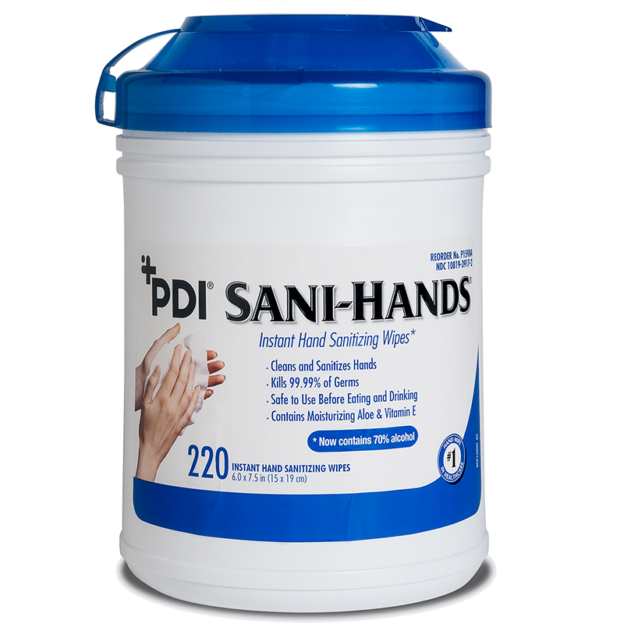 Sani-Hands® Instant Hand Sanitizing Wipes - PDI Healthcare