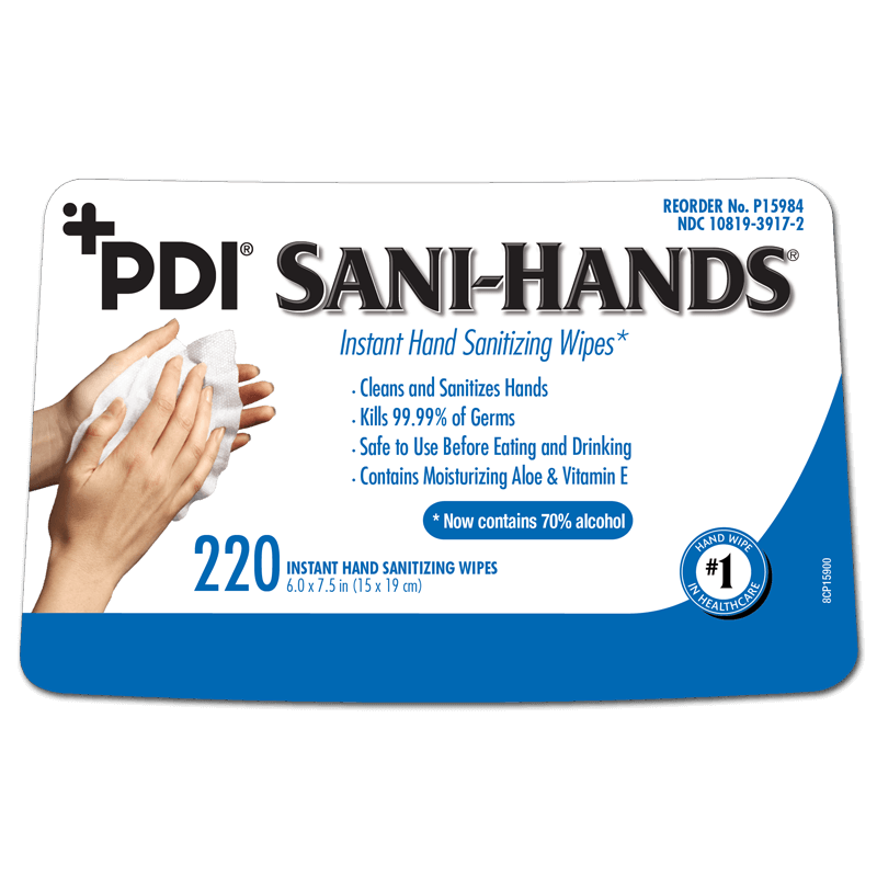 Sani-Hands® Instant Hand Sanitizing Wipes | PDI Healthcare