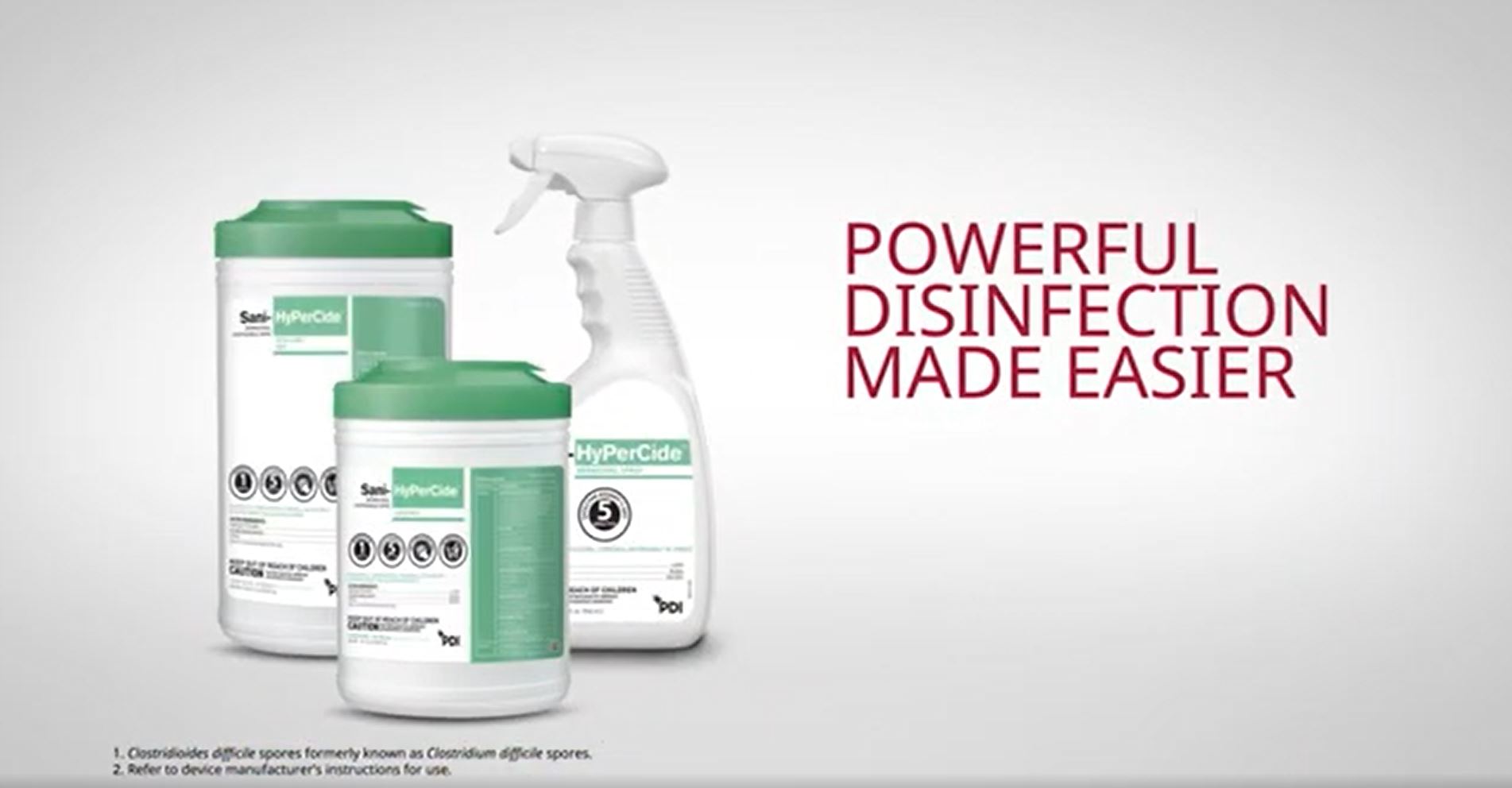 Sani HyPerCide® Germicidal Disinfectant In-Service Video | PDI Healthcare