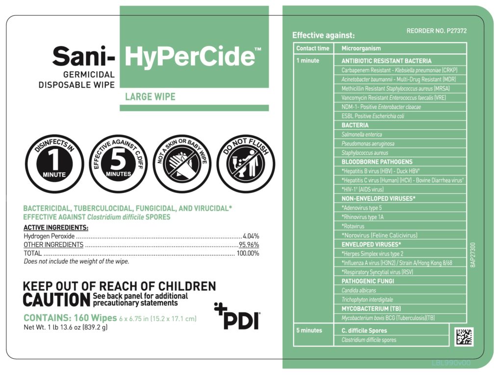 Sani-HyPerCide® Germicidal Disposable Wipe | PDI Healthcare
