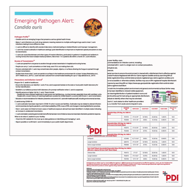 Emerging Pathogens Alert - Candida auris | PDI Healthcare