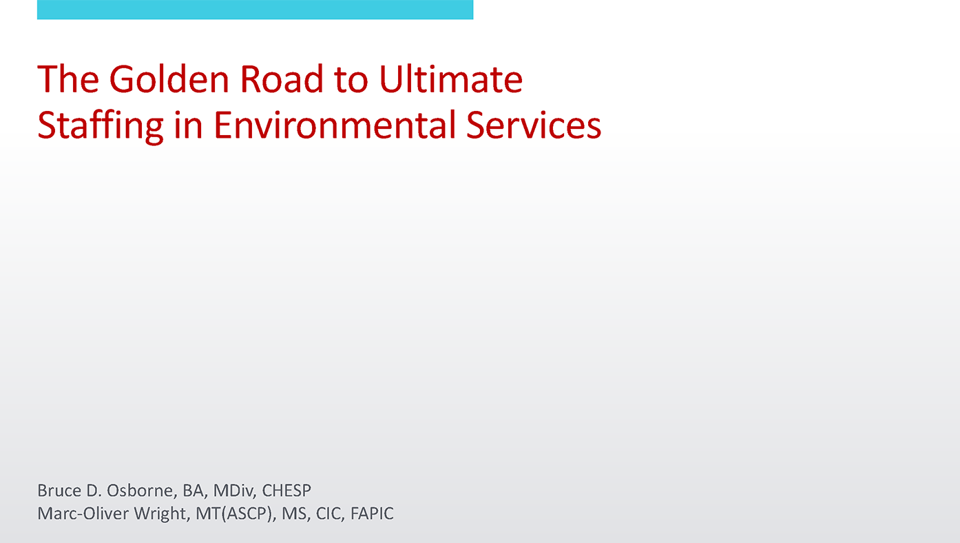 The Golden Road to Ultimate Staffing in Environmental Services | PDI Healthcare